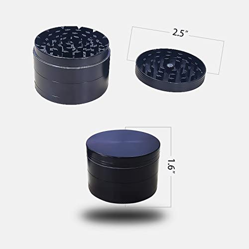 2.5 Inch Herb Grinder Black for Kitchen