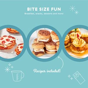 Delish By Dash Waffle Bite Maker, Makes 9 x 2.4” Waffle Bites with Delish Recipes for Breakfast, Snacks, Dessert, and More - Red