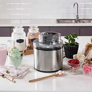 Tylr 2 Quarts Ice Cream Maker, Sorbet, Yogurt, Milkshakes, Smoothie and more, with One Touch program in as little as 20 minutes.