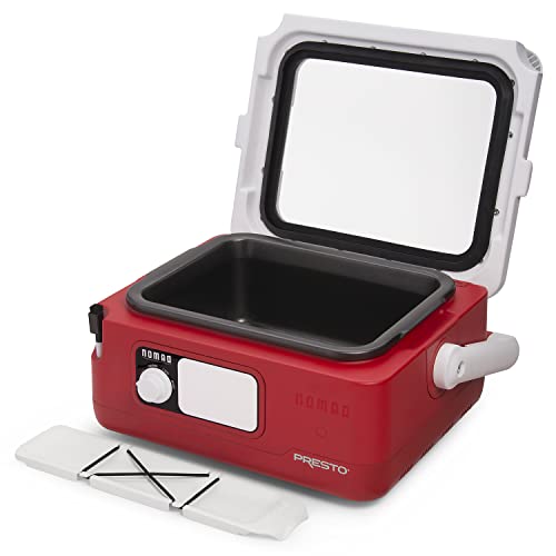 Presto 6011 Slow Cooker, 7.4" x 12.5" x 15.9", Red