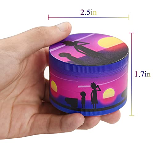 JWEX Grinder 2.5" Cartoon Purple