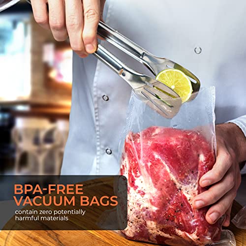 PackageZoom 8"x50 ft Vacuum Sealer Bags 2 Pack Rolls BPA-Free Vacuum Sealer Roll For Food Storage, Meal Prep, Sous Vide Heavy-Duty Universally Compatible Freezer Sealer Bags