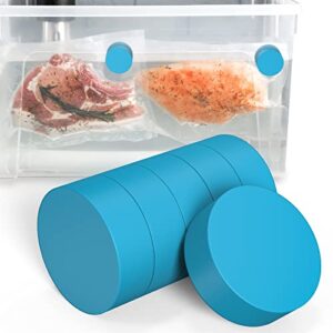 sous vide magnets, 6 pack magnet clips weights accessories works on sous vide machines to keep food submerged and fix, food grade silicone coated, replace with sous vide weights balls clips and racks