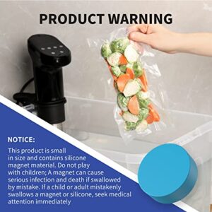 Sous Vide Magnets, 6 Pack Magnet Clips Weights Accessories Works on Sous Vide Machines to Keep Food Submerged and Fix, Food Grade Silicone Coated, replace with Sous Vide Weights Balls Clips and Racks