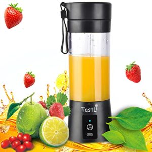 Portable Blender Bottles, Mini Personal Blender for shakes and smoothies (Black)