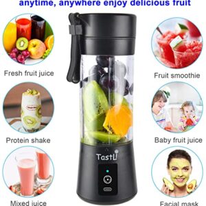 Portable Blender Bottles, Mini Personal Blender for shakes and smoothies (Black)