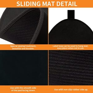 Owowong Sliding Mat for Kitchenaid Stand Mixer Slider Mat for KitchenAid 5-8 Qt Appliances Air Fryer Slider Mat, 4.5-5 Qt Mat+ Black Bendable Kitchen Accessories