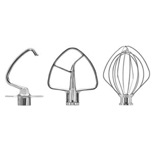 kitchenaid stainless steel 3 piece kit for 4.5 and 5 quart kitchenaid® tilt-head stand mixers