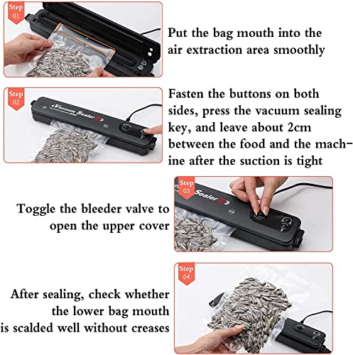 One-Touch Intelligent Vacuum Sealer One-Touch Automatic Food Sealer with External Vacuum System for All Saving needs, Dry Moist Fresh Modes