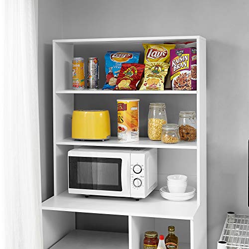 Yak About It Mini Fridge Dorm Station with Top Shelf - White