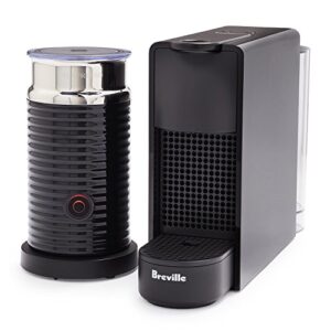 nespresso essenza mini espresso machine by breville with milk frother,20.3 fl oz, piano black