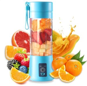 decdeal mini usb portable juicer cup 6-blade juicer