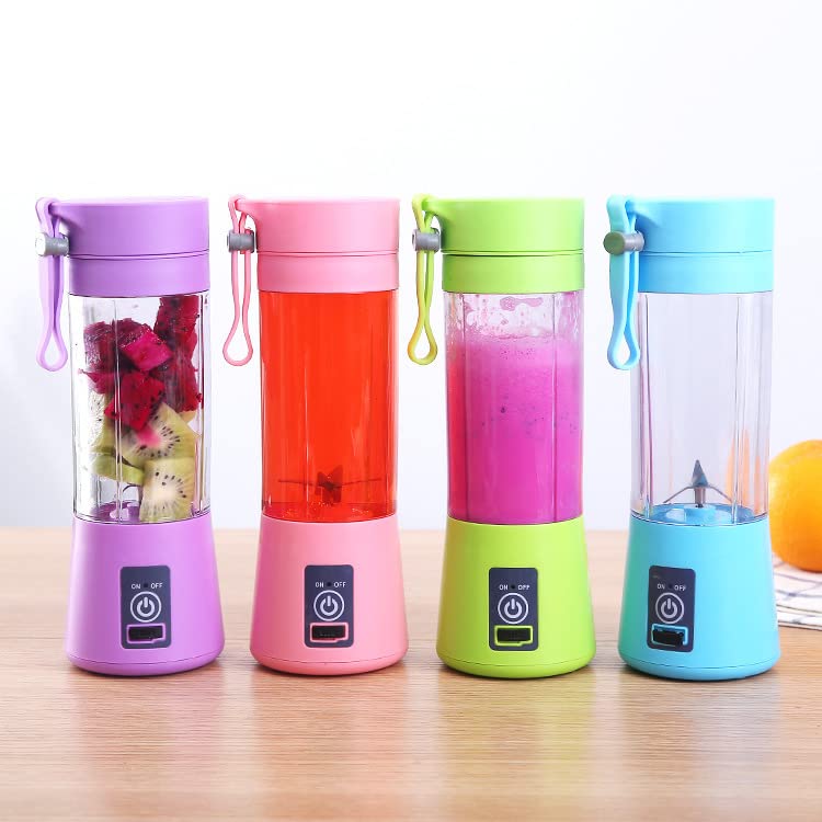 Decdeal Mini USB portable juicer cup 6-blade juicer