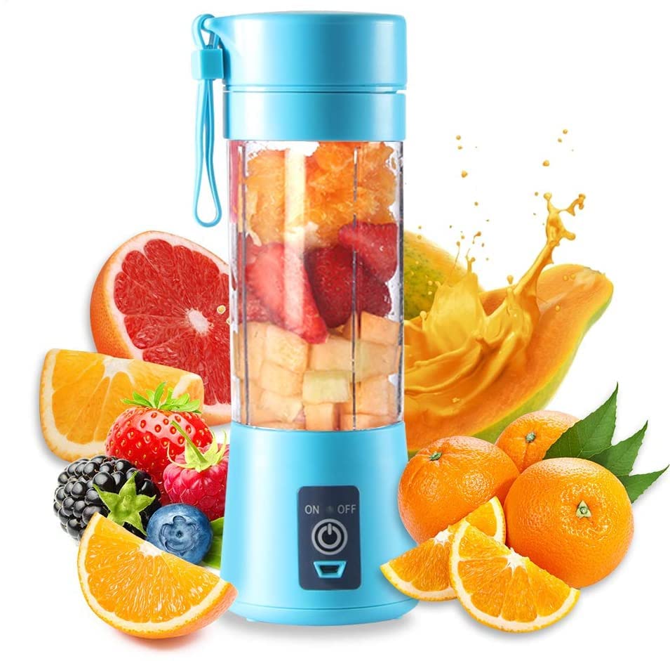 Decdeal Mini USB portable juicer cup 6-blade juicer