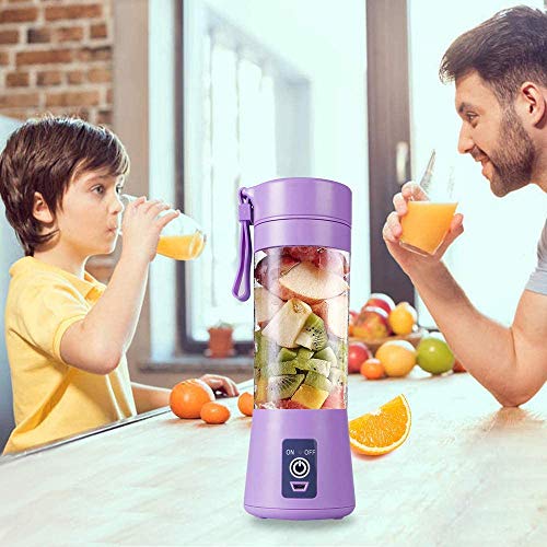 Decdeal Mini USB portable juicer cup 6-blade juicer