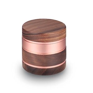 rukioo wooden spice grinder 2.5" rose gold