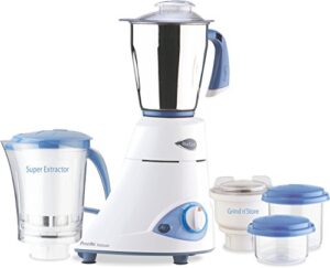 preethi blue leaf platinum 550 watts 3 jar indian mixer grinder 110 volts