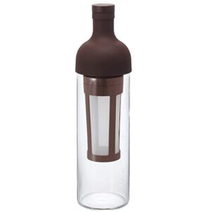 hario cold brew coffee wine bottle, 650ml, brown