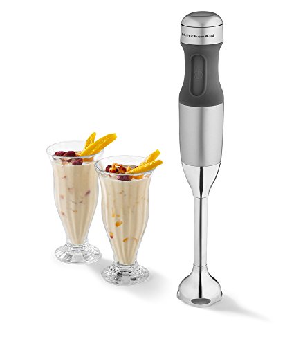 KitchenAid KHB2351CU 3-Speed Hand Blender - Contour Silver, 8 inches