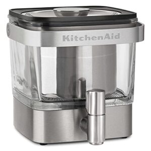 kitchenaid kcm4212sx cold brew coffee maker-brushed stainless steel, 28 ounce