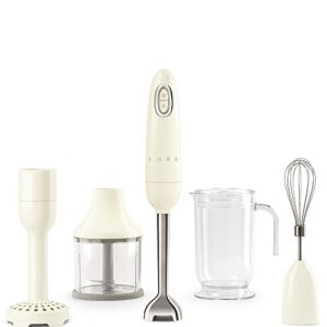 smeg hbf02crus hand blender, cream, one size