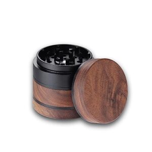 RUKIOO Wooden Spice Grinder 2.5" Black