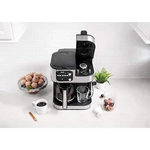 Cuisinart Coffee Center Barista Bar 4-In-1 Coffeemaker,Black