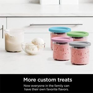 Ice Cream Category Ninja Ice Cream Category NC299AMZ NC300 Series Ice Cream Maker Dishwasher Safe Leak Proof Cream Container Box Lid Pink/Green/Gray/Blue