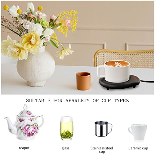 ASAWASA Candle jar Warmer Mug Warmer on Desk Heating, Keep Coffee Beverage Tea Milk Warmer and Candle jar Wax Melter