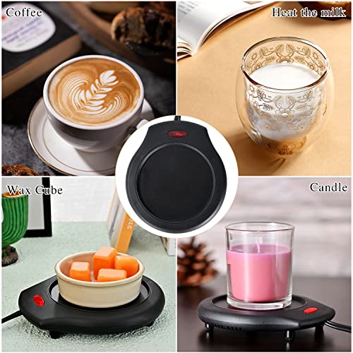 ASAWASA Candle jar Warmer Mug Warmer on Desk Heating, Keep Coffee Beverage Tea Milk Warmer and Candle jar Wax Melter