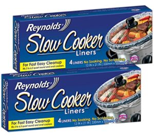 reynolds slow cooker liners 2 pack (8 liners total)