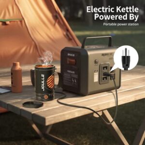 Stoke Voltaics Electric Kettle for Fast Boiling Hot Water Coffee Tea, Portable for Travel, Food Cooking possible at Campsite Hotel and Home, Popcorn Maker Function turns Camping with Joys