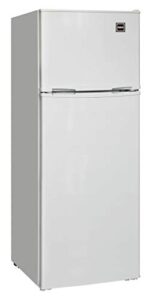 rca rfr741-white apartment size large compact fridge, 7.5, white