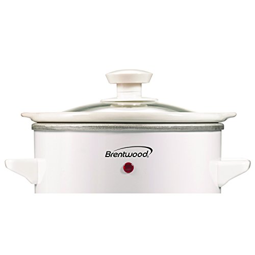 Brentwood Slow Cooker, 1.5 Quart, White