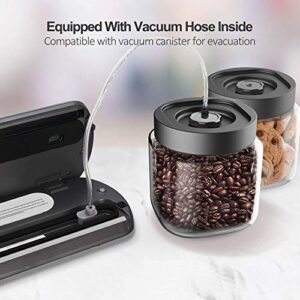 KitchenBoss Food Vacuum Sealer Machine: Vacuum Sealer Machine for Dry and Moist Foods Storage Preservation Automatic Vacuum Sealing Include 5 Pcs Food Vacuum Bags