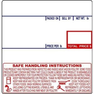 Poultry Shrink Bags 10"x18" Zip Ties and Labels, 3 MIL, BPA/BPS Free, MADE IN USA (50)