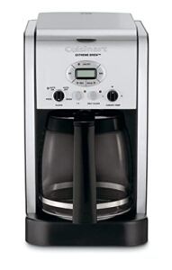 cuisinart dcc-2650p1 extreme brew 12-cup programmable coffeemaker, black/stainless steel