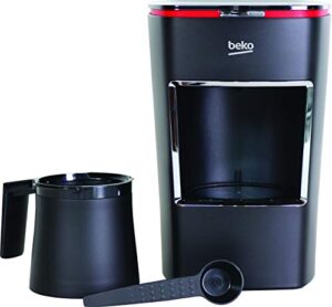 beko turkish coffee maker, 120v coffee brewing machine, 2-cup capacity, 100% bpa free, excellent taste with cooksense technology, ready in 3 minutes