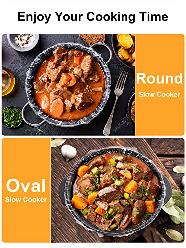 SMARTAKE Slow Cooker Liners, Crock Pot Liners 13"x 15" Crockpot Liners Disposable, Crockpot Bags Liners Small Size Fit 1.5QT to 3QT for Slow Cooker, Crockpot, Cooking Trays, 30 Liners