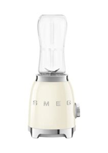 smeg retro personal blender with 2 bottles pbf01crus, cream, medium