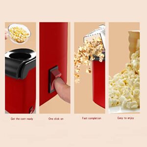 Hot Mini Air Popcorn Popper for Home 3 Minutes Fast Making Healthy Oil Free Smart Popper Gift Set Maker Electric No Oil High Pop Rate Personal Small Popped Machine with Measuring 12 OZ Cup BPA Free