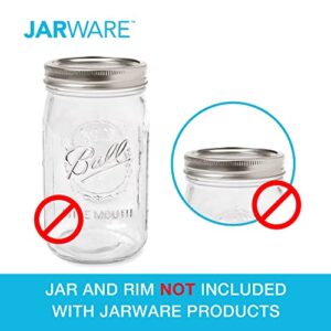 Jarware Cold Brew Coffee Maker and Tea Infuser Lid For Wide Mouth Mason Jars,Black