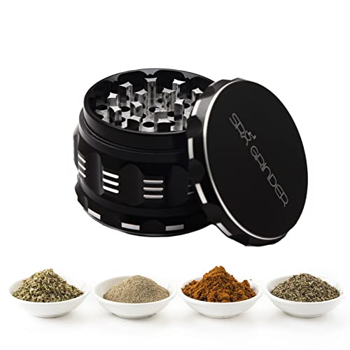 SRX GRINDER-Multi Purpose Crusher 2.5 Inch Alumium Non Stick Spice Grinder Herb Grinder for Grinding Dry Fresh Spice, Manual Spice Grinder