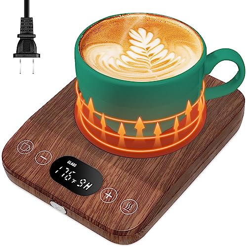 CEROBEAR Coffee Mug Warmer, Auto On/Off Upgrade Gravity-Induction Mug Warmer for Desk with 9 Temperature Settings, 1-9 Timer Smart Candle Cup Warmer for Home Office