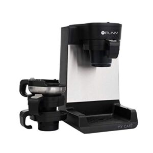 bunn mcu my cafe single cup multi use coffee brewer (black/sst)