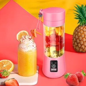 Luckkya Portable Blender,Personal Blender for Shakes and Smoothies with Rechargeable USB Port,Fresh Juice Personal Size Blender with 380ml and 6 Blades