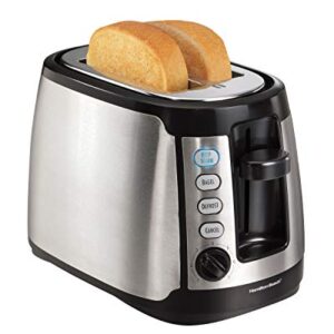 Hamilton Beach Keep Warm 2 Slice Toaster, Silver with Black (22811)