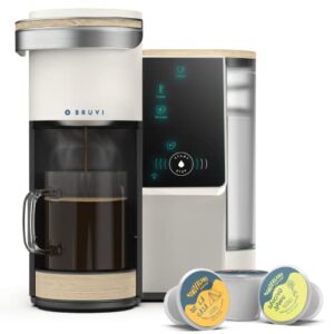 bruvi the bruvi bundle | single-serve coffee system | includes 20 coffee and espresso b-pods + bruvi coffee brewer + premium water filter kit