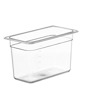 LIPAVI Sous Vide Container Model C5 – 1.75 Gallon, 12.7 X 7 Inch, Height 8 Inch. Strong, Clear Polycarbonate. NOT INCLUDED: Matching L5 rack and lids for virtually any Sous Vide machine.