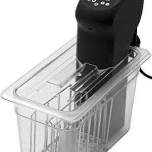 LIPAVI Sous Vide Container Model C5 – 1.75 Gallon, 12.7 X 7 Inch, Height 8 Inch. Strong, Clear Polycarbonate. NOT INCLUDED: Matching L5 rack and lids for virtually any Sous Vide machine.